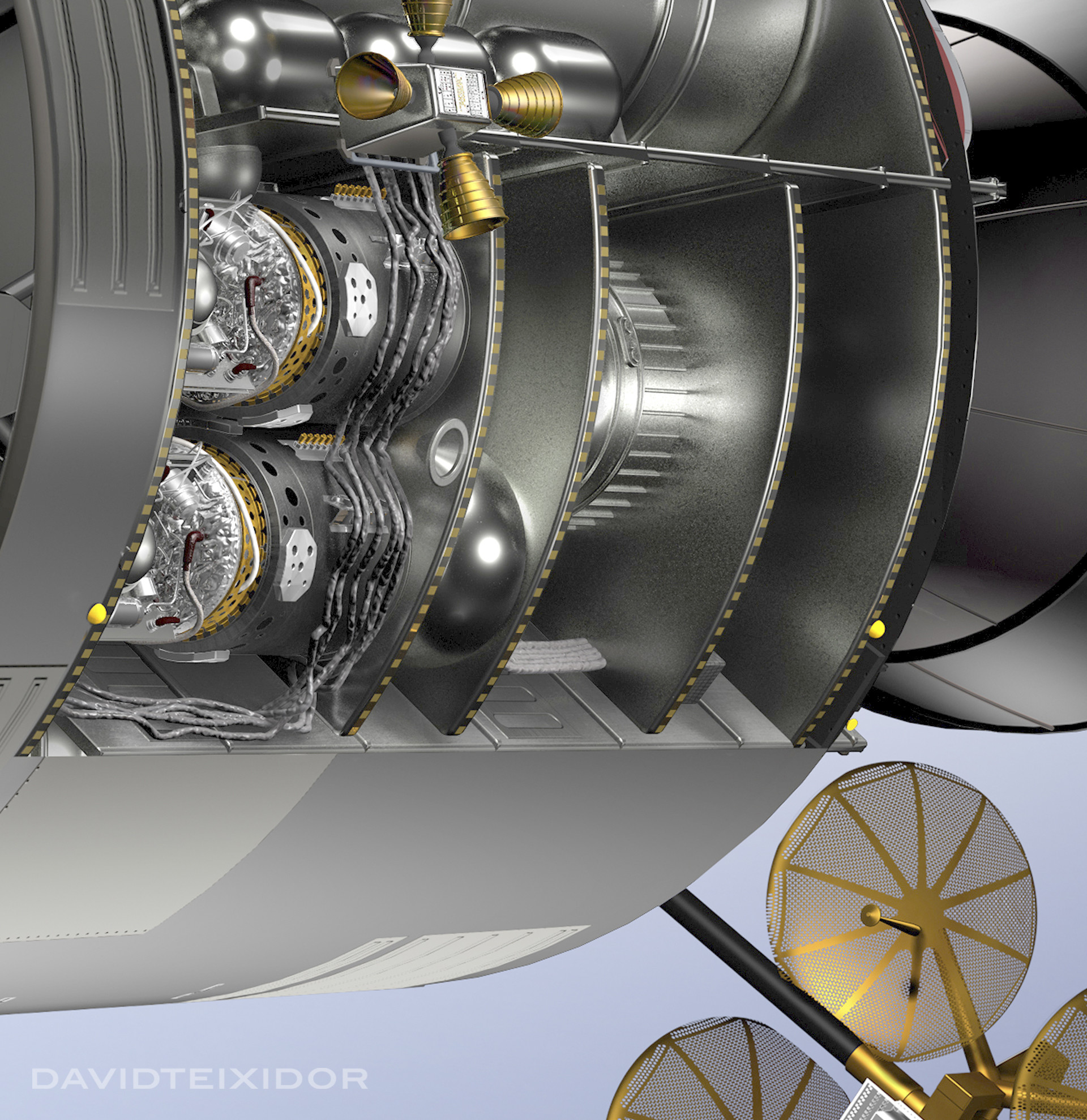 David Teixidor - Apollo XI Mission, Command Module and Service Module ...