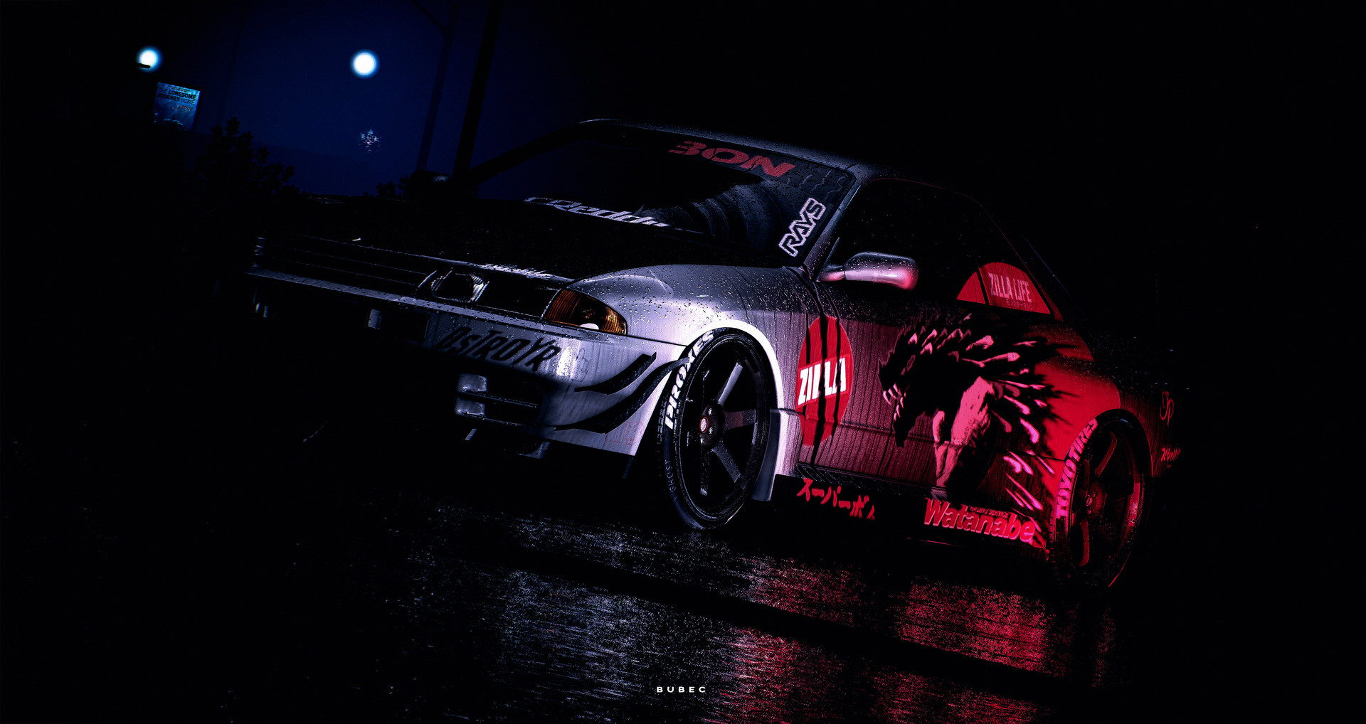 ArtStation - Nissan R32 Godzilla