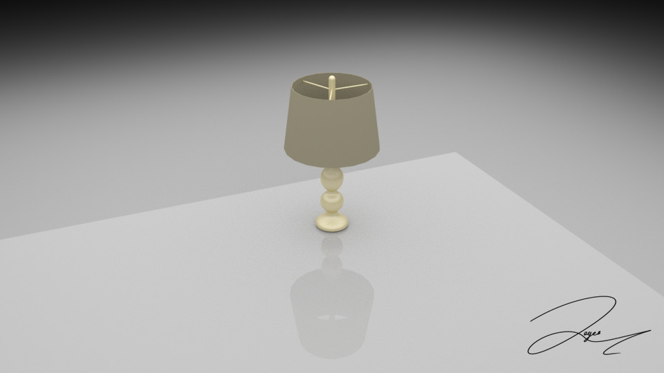 ArtStation - Golden Room Lamp