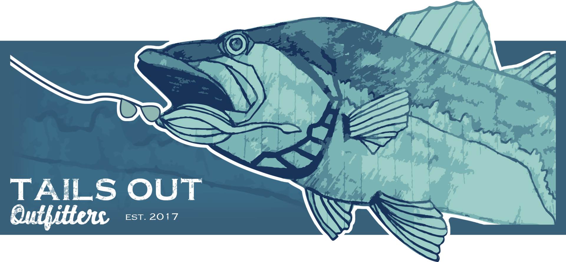 ArtStation - Tails Out Outfitters - "Bass Time" T-Shirt Design