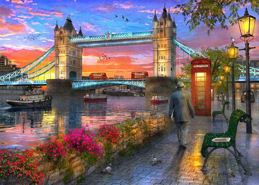 ArtStation - Tower Bridge Sunset