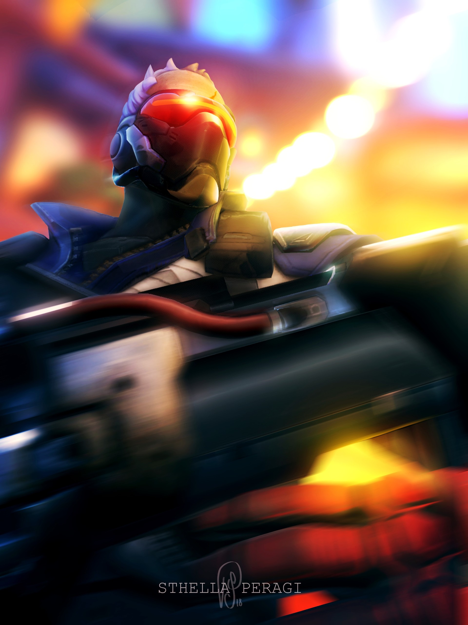 ArtStation - Soldier 76 - paint over illustration