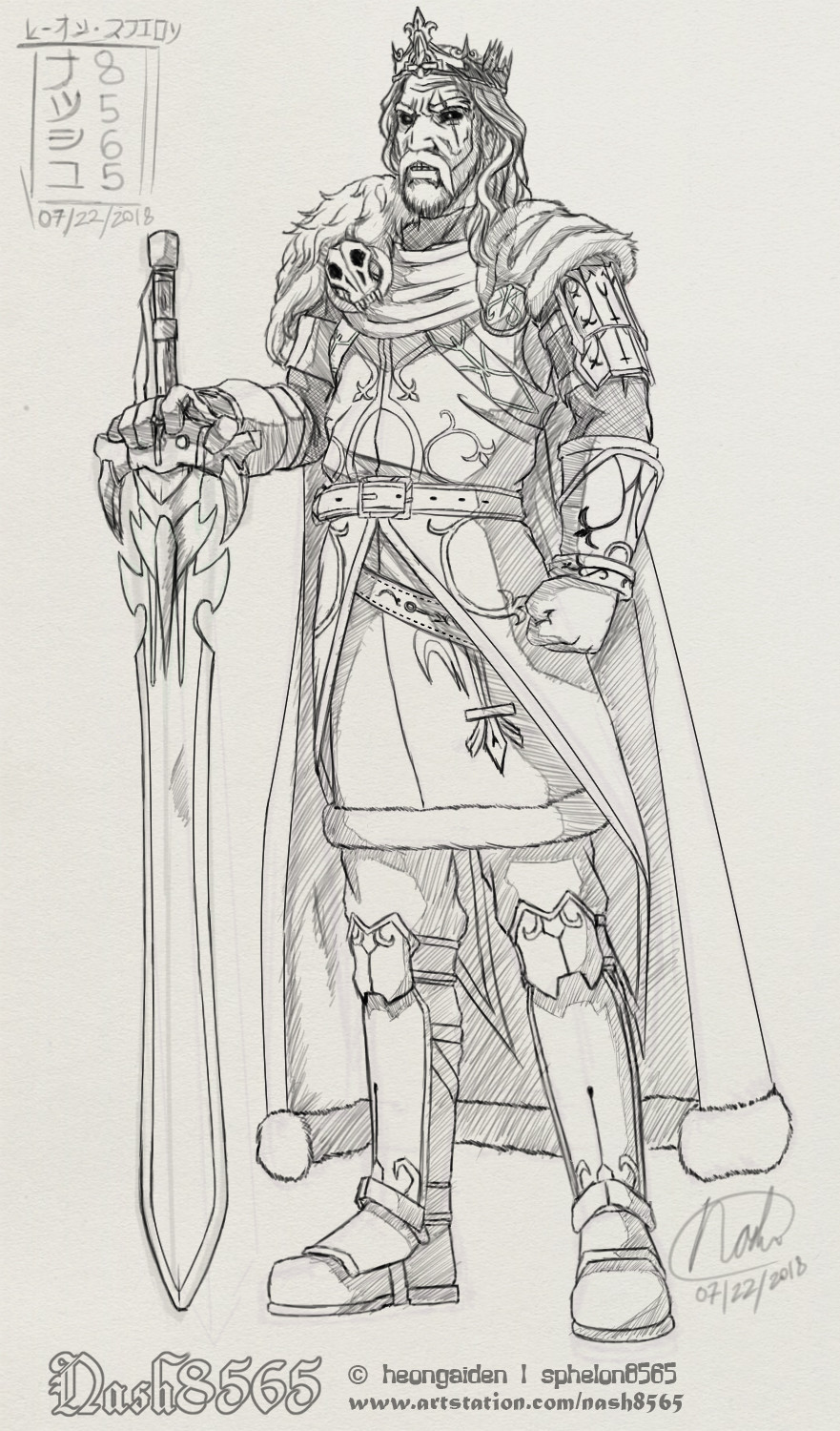 ArtStation - [OC] Historical Undead King
