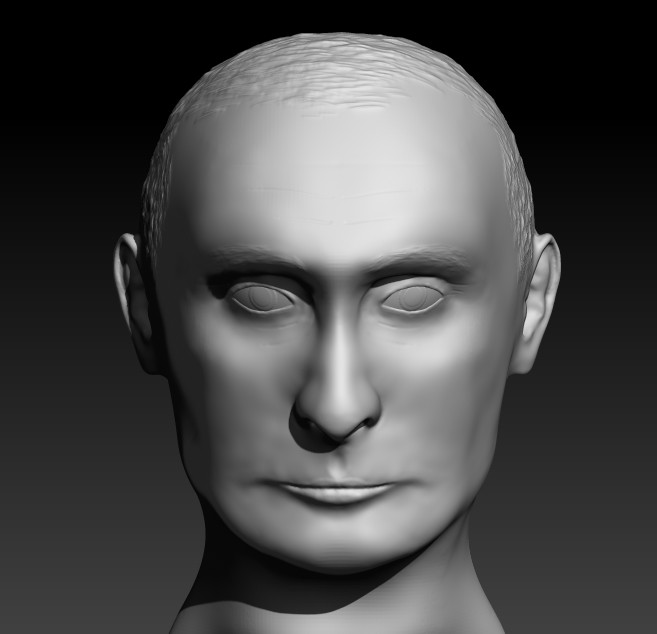 ArtStation - Vladimir Putin - Head Sculpt