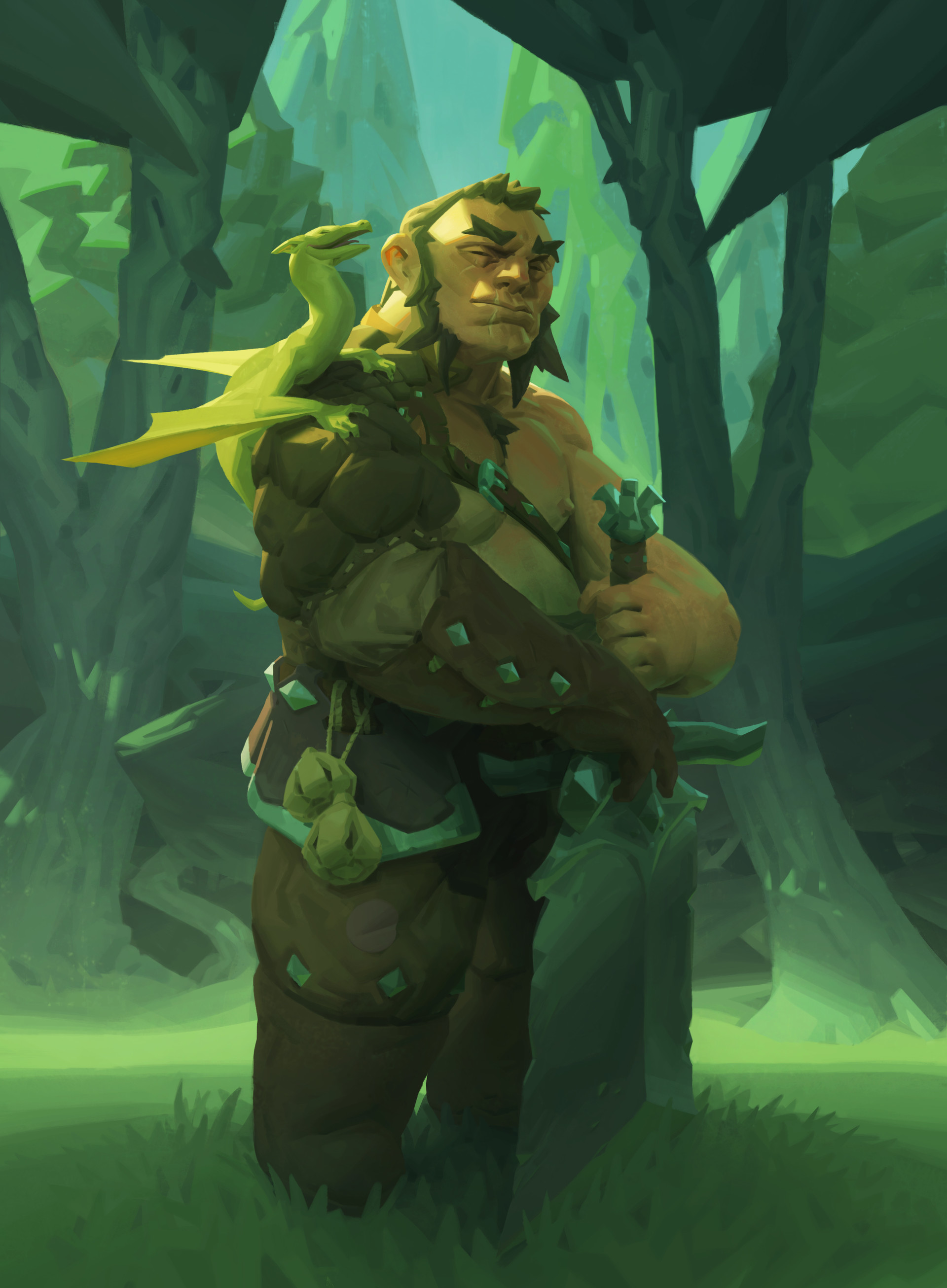 ArtStation - forest dwarf