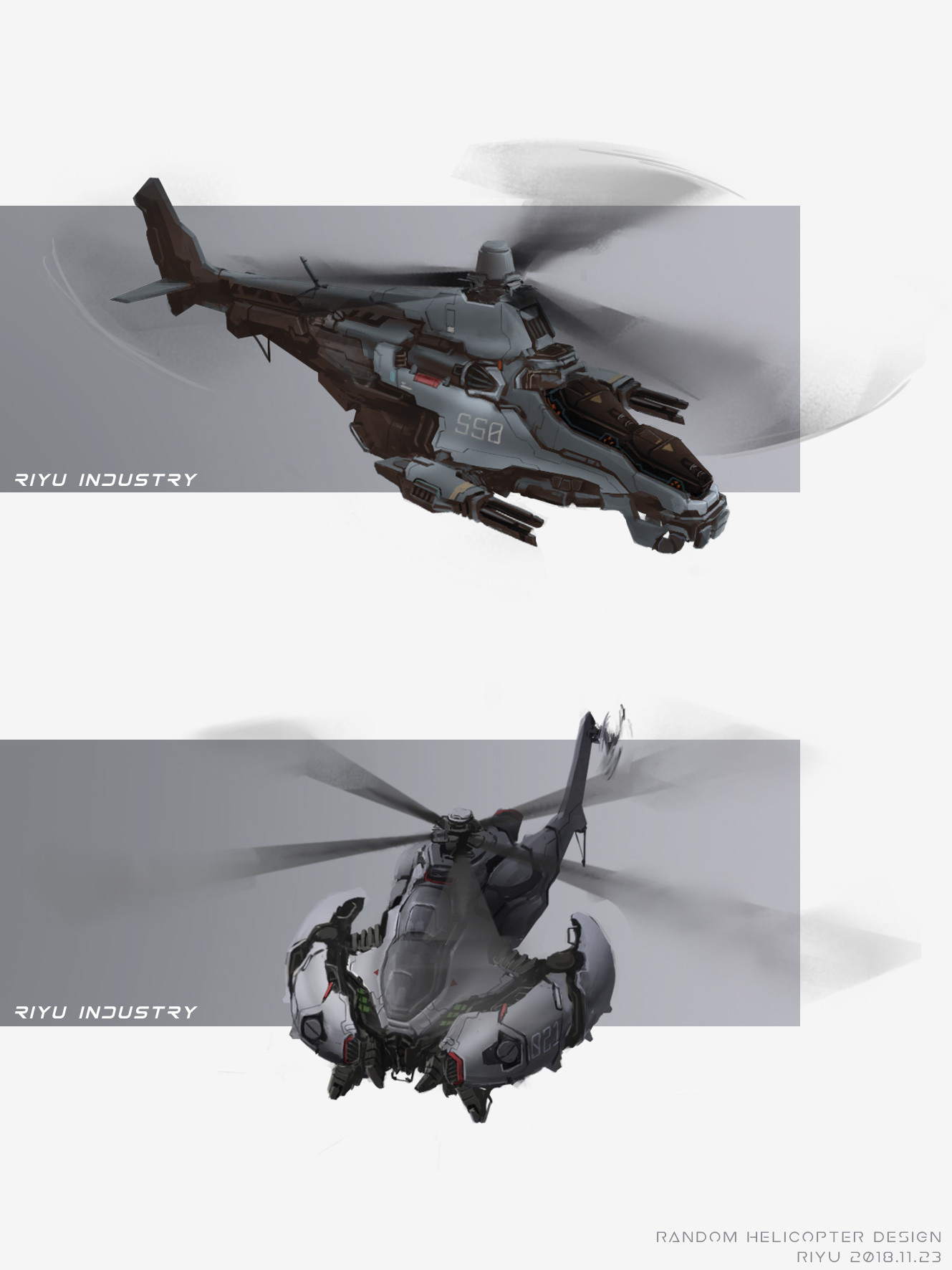 ArtStation - Random Helicopter design study