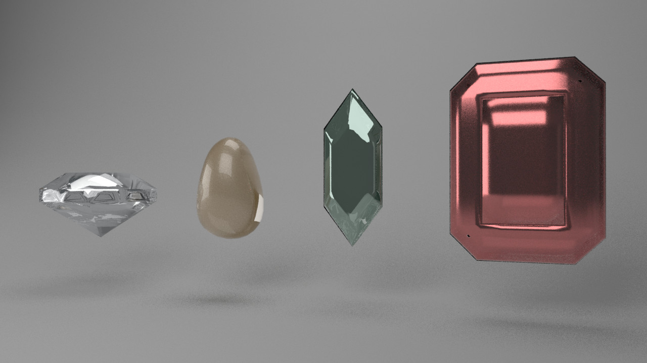 ArtStation - Gems | Hard Surface and Material Study