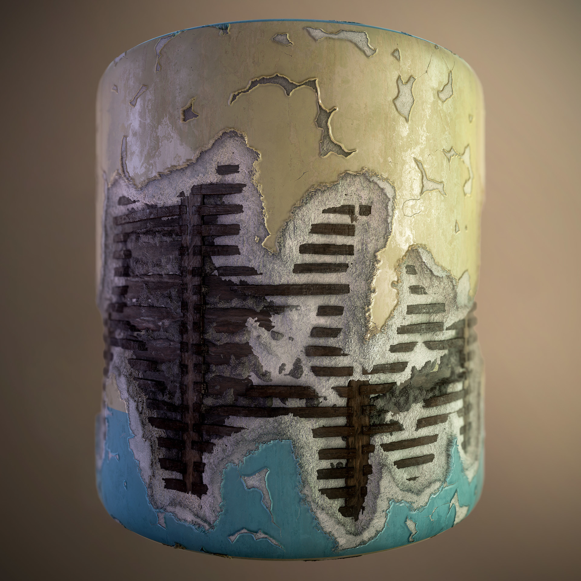 ArtStation - Damaged Wall - Substance Designer