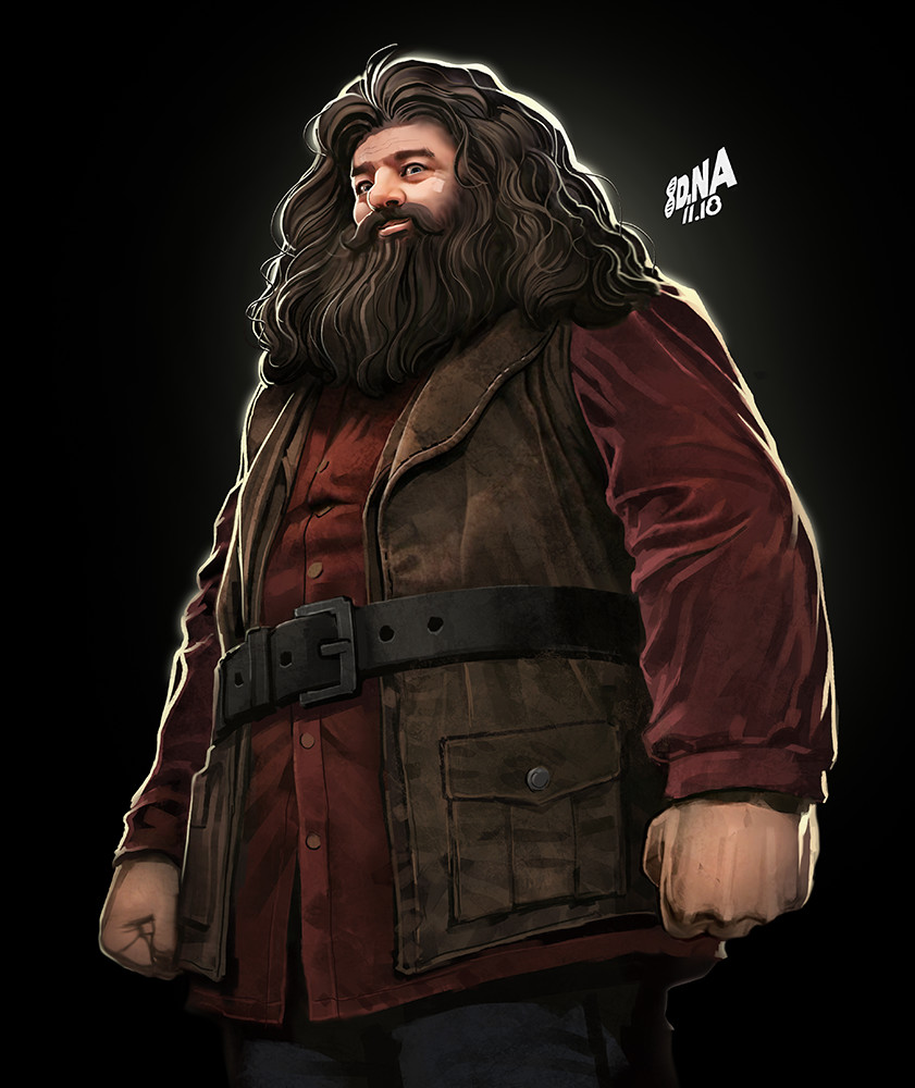 David Nakayama - Hagrid Illustration