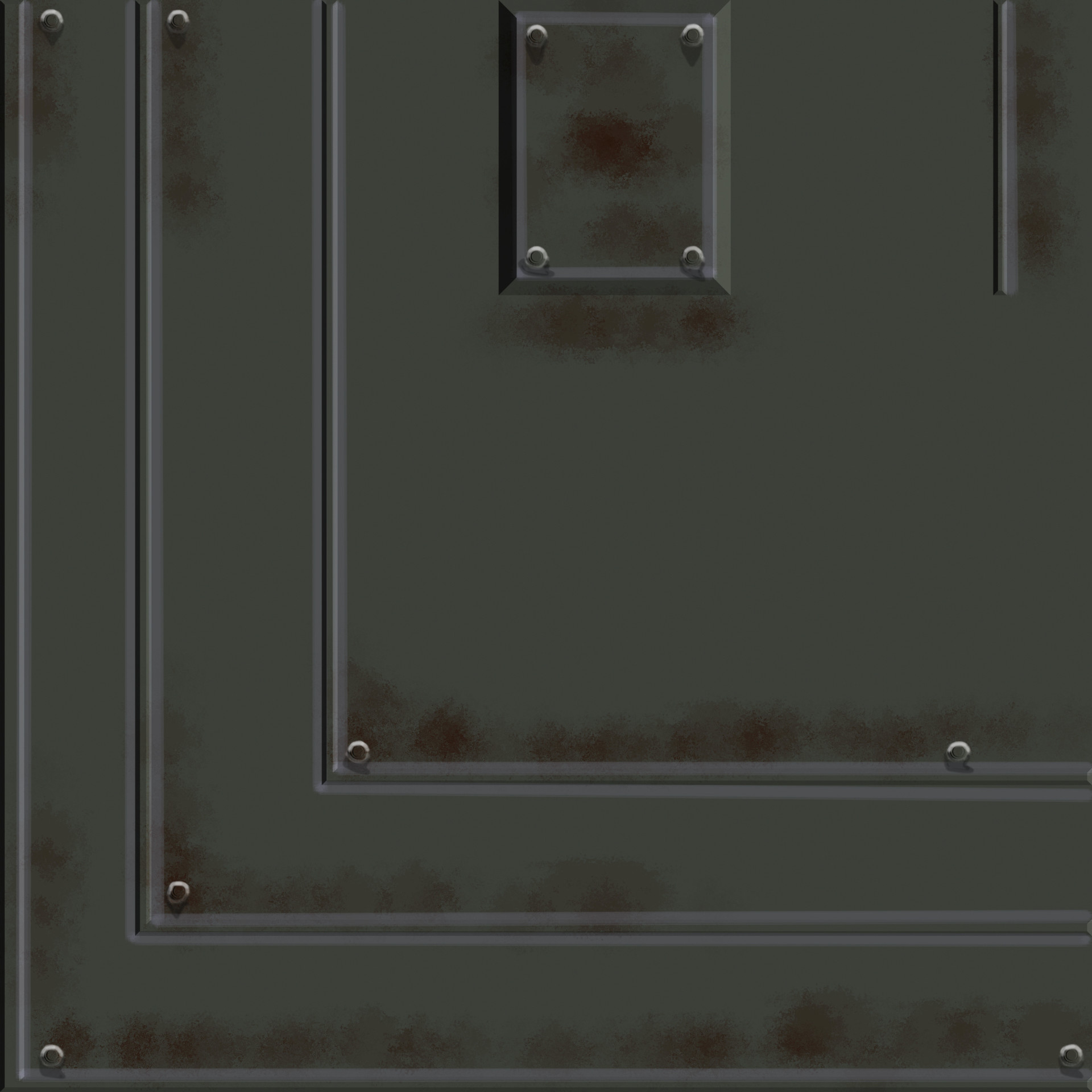 ArtStation - Texture for a Rusted Metal Tile