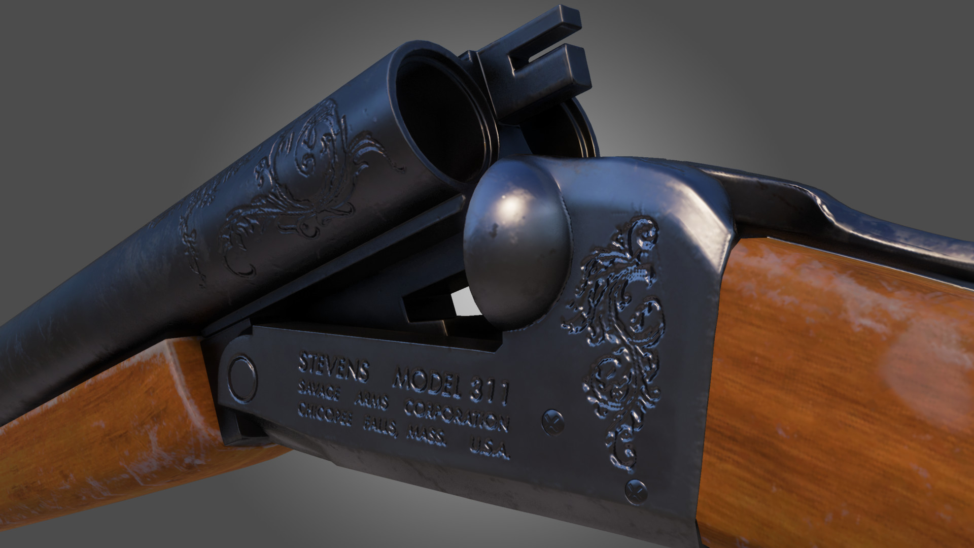 ArtStation - Stevens Model 311 Double Barrel Shotgun