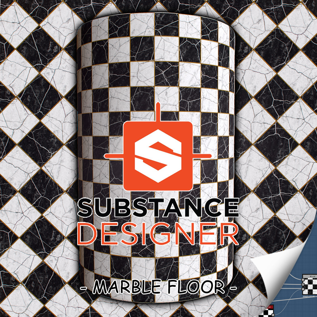 ArtStation - Create my first material - Marble tiles.