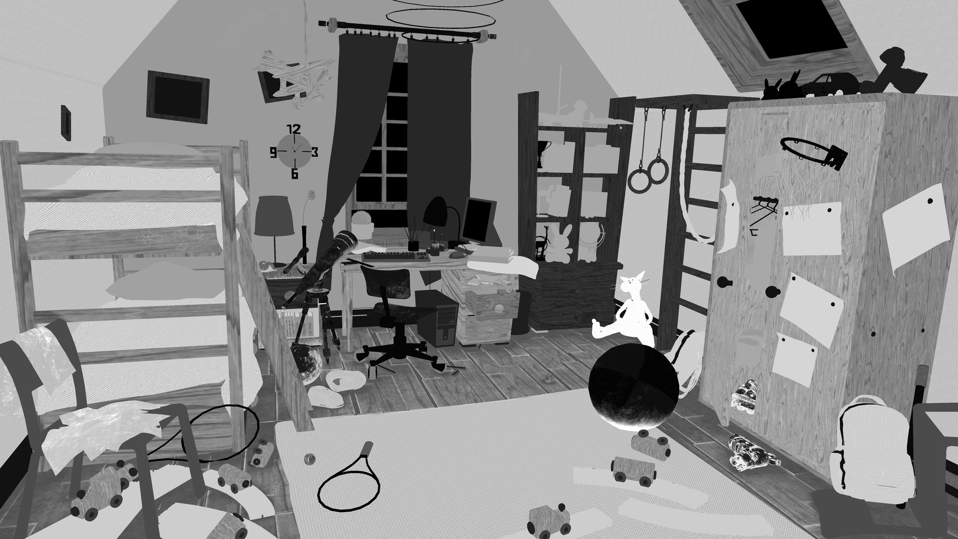 May Goh - Student Work - Child Bedroom - Stylized Environment