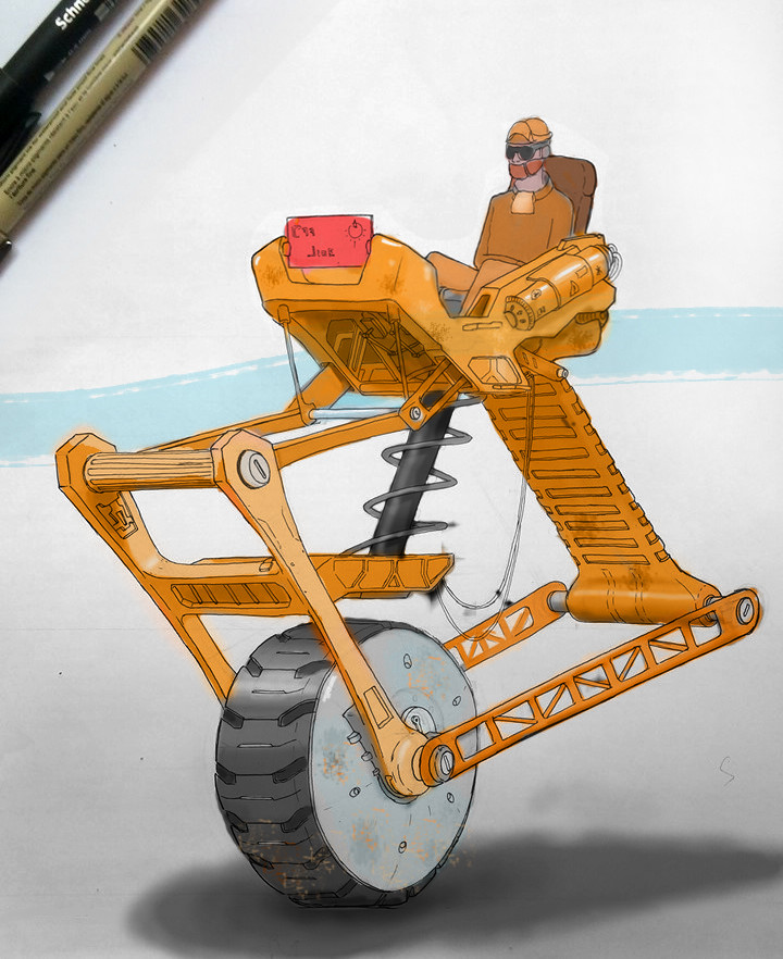 ArtStation - Jackscrew monopod