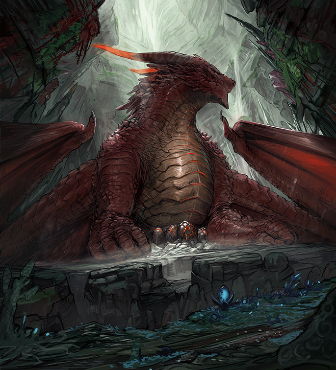 ArtStation - Red dragon alternative art