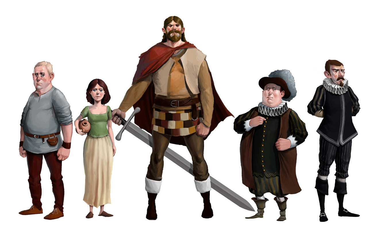 Rudy Faber - 'Grutte Pier' character designs