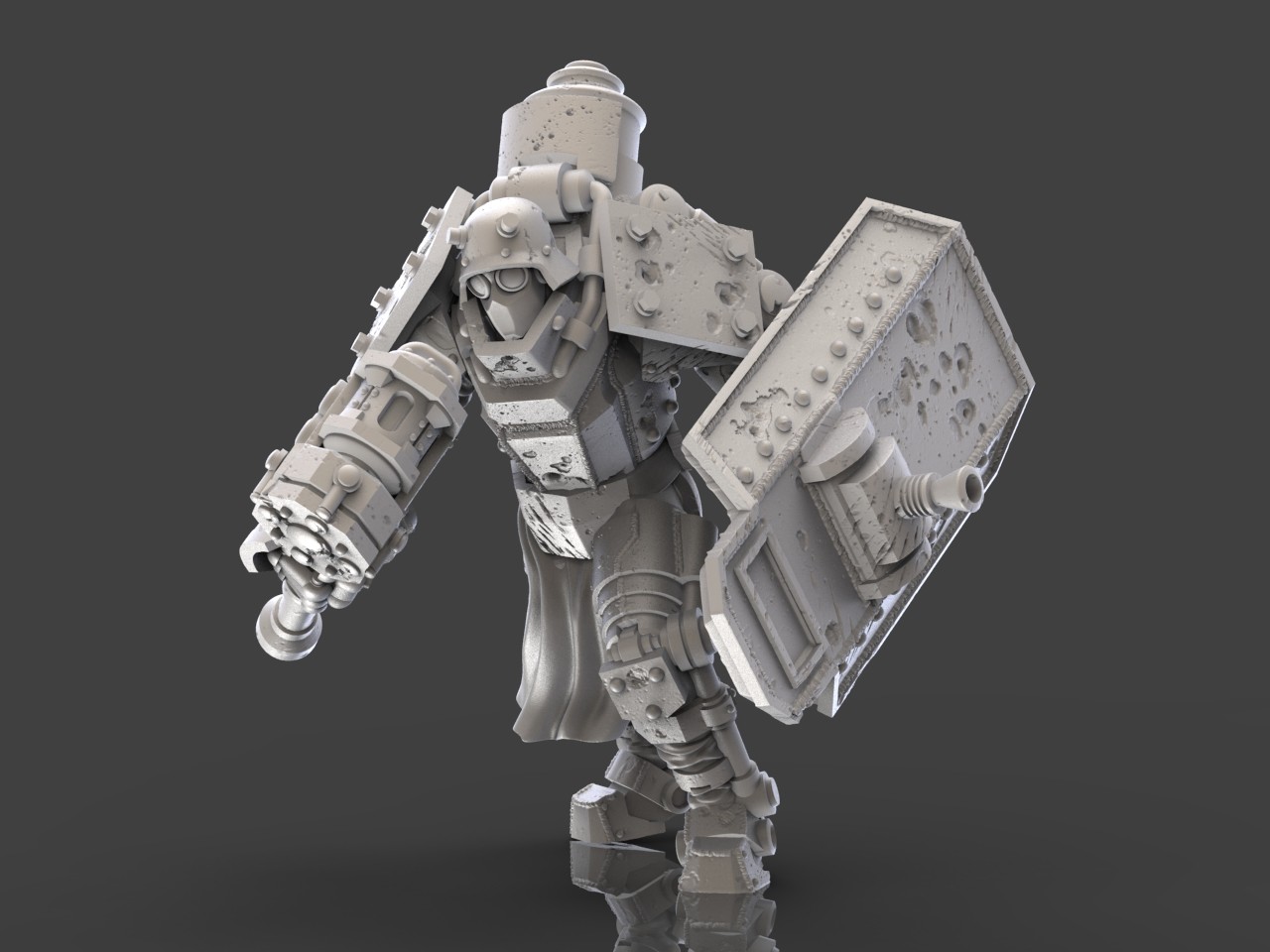 ArtStation - Sturmsoldat with Vril Hammer