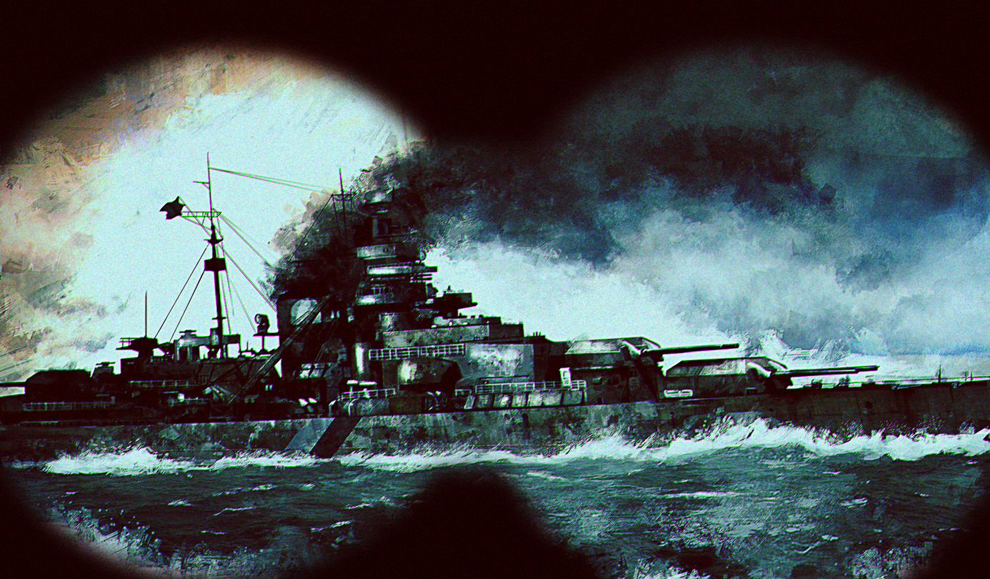 ArtStation - Sink the Bismarck