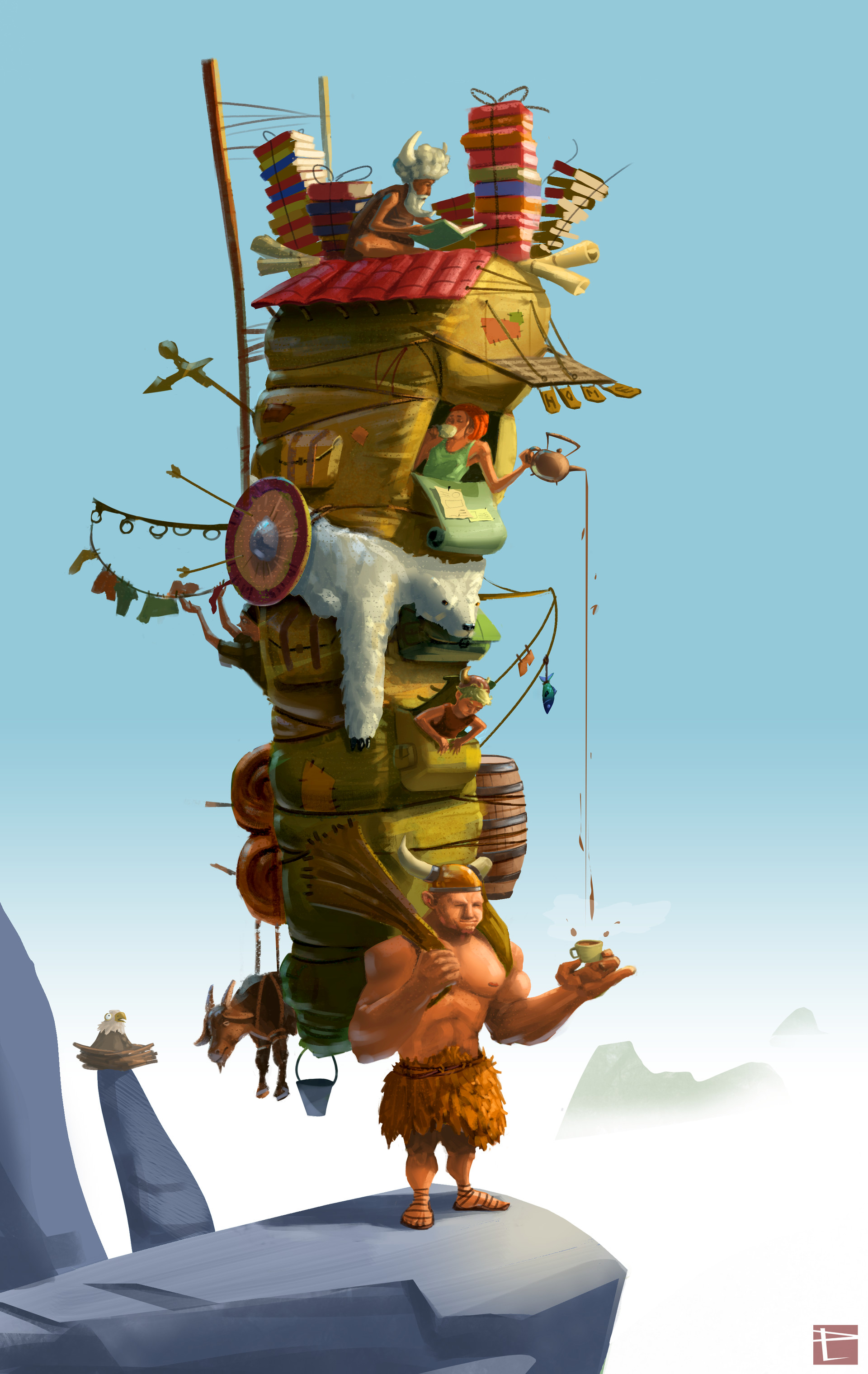 ArtStation - Barbarian Family Travels