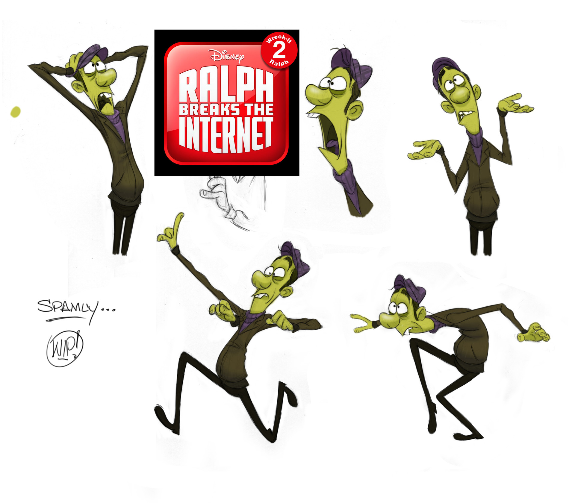 ArtStation - Ralph Breaks The Internet: Spamly