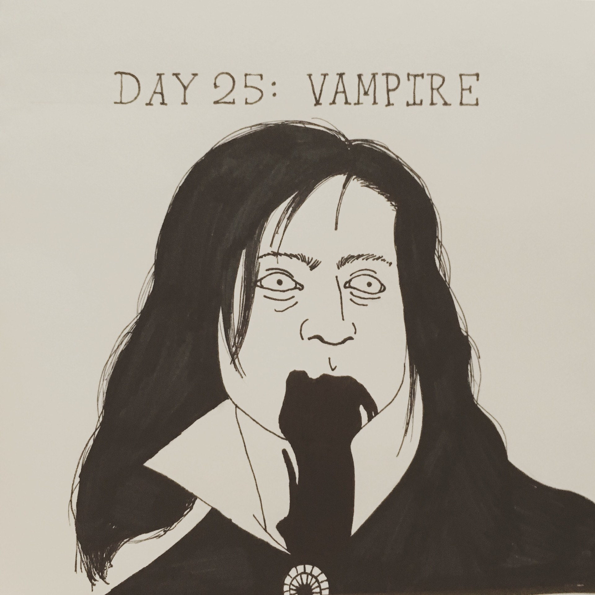 ArtStation - “Inktober” Day 25: Vampire