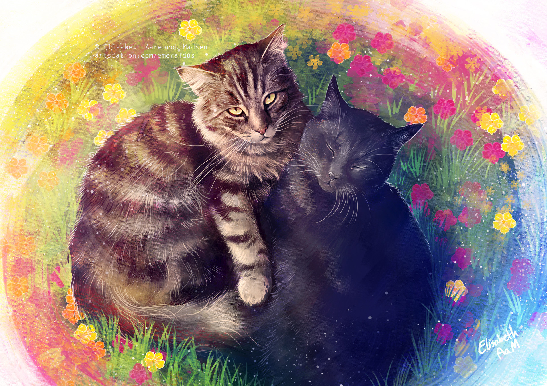 ArtStation - Summer cats