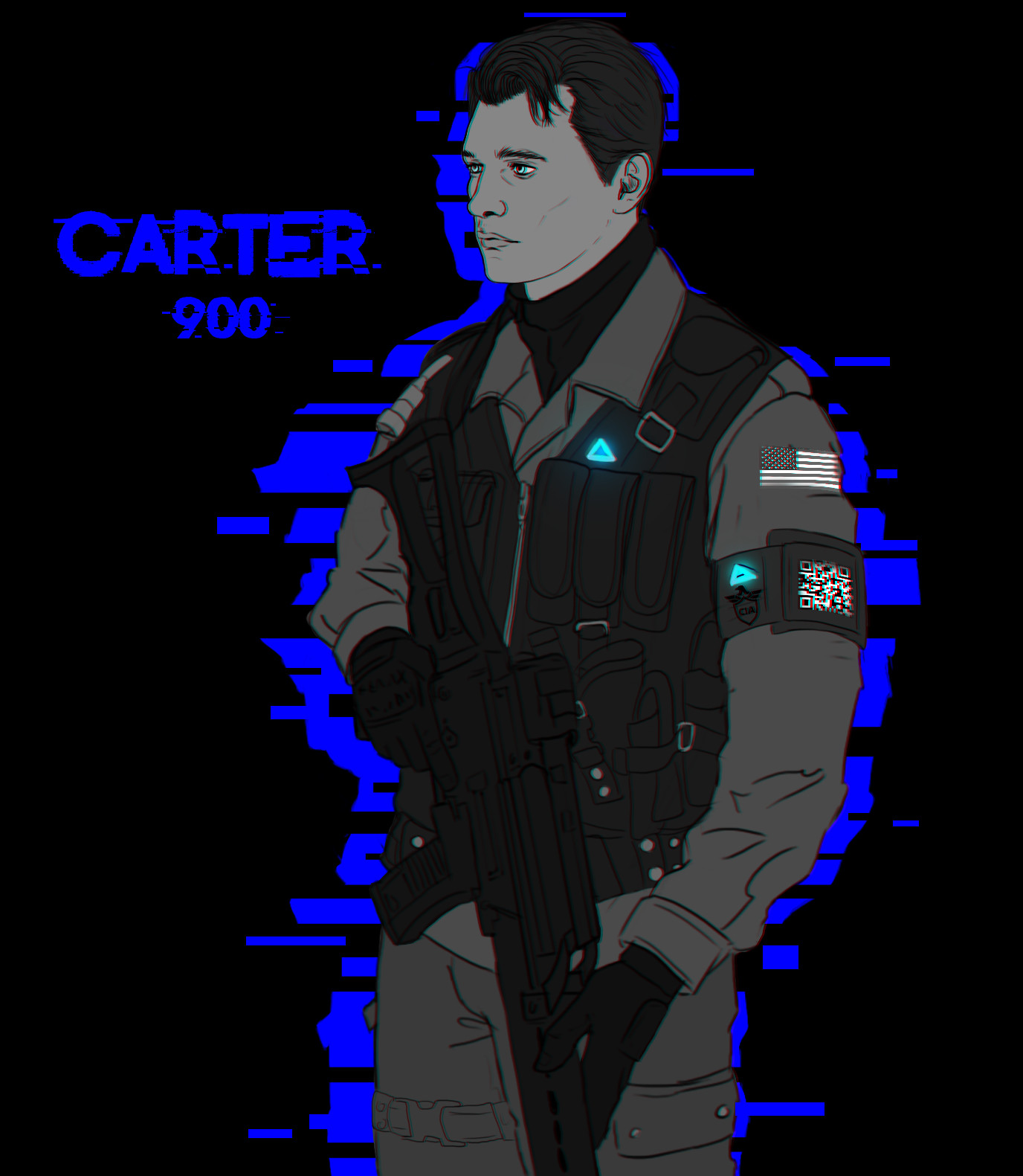 ArtStation - RK900 - Detroit Become Human Fanart
