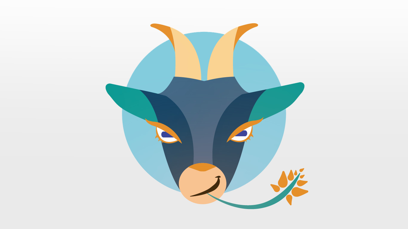 ArtStation - Logo "Chèvrerie La Mercerie"