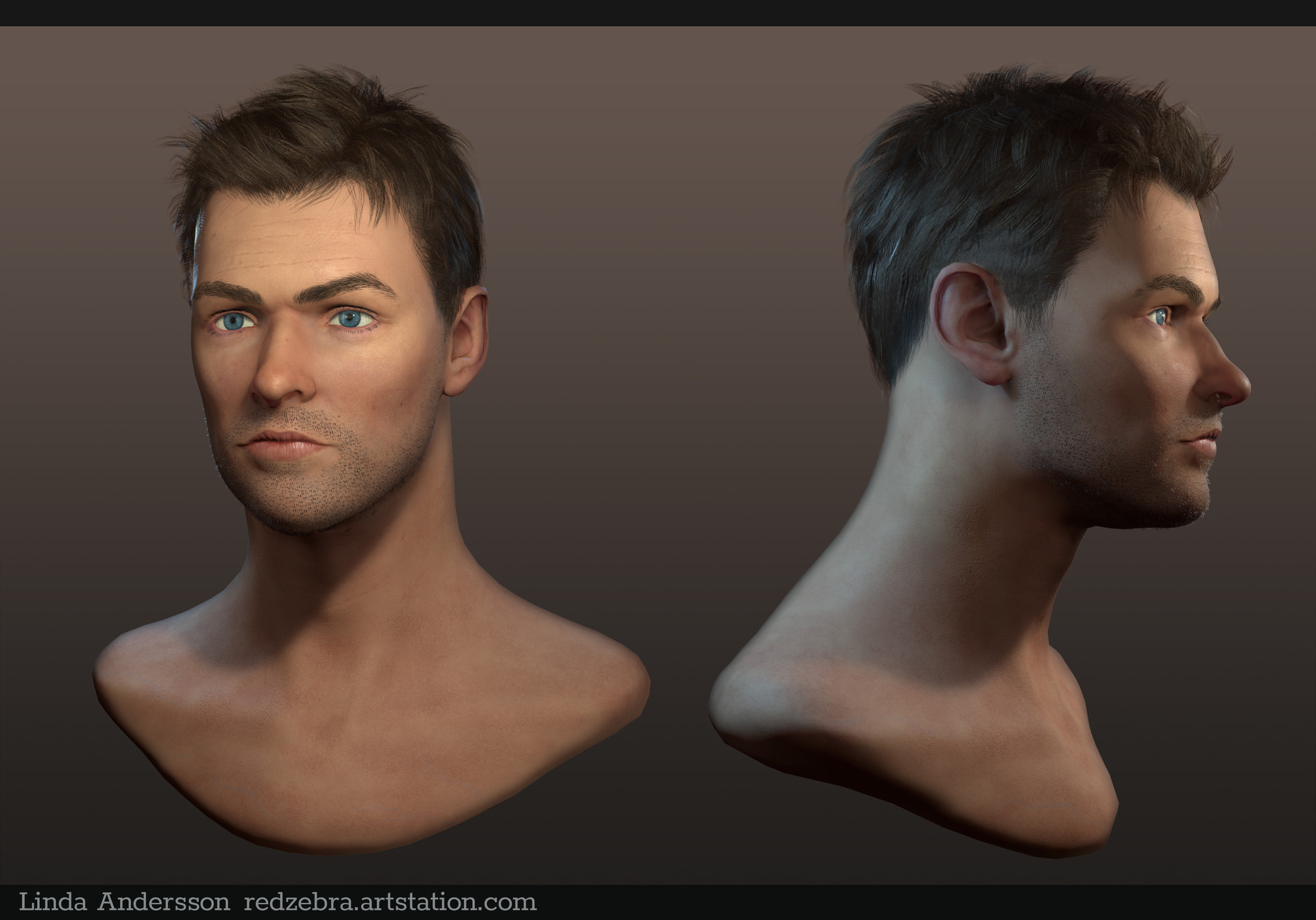 ArtStation - Man bust