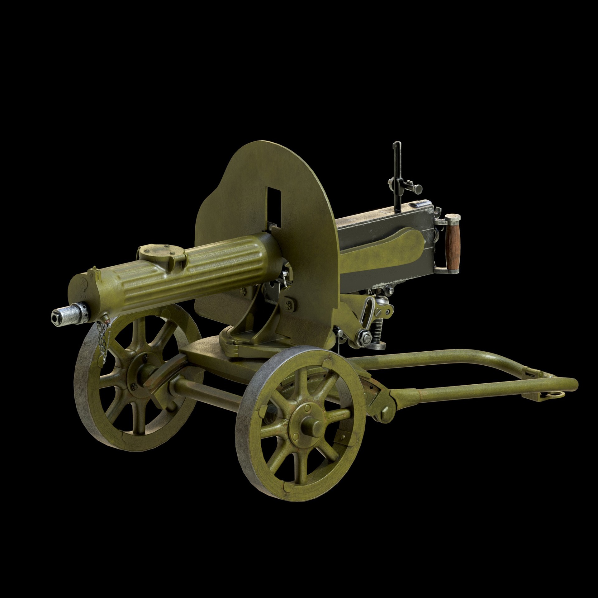ArtStation - "Maxim" machine gun