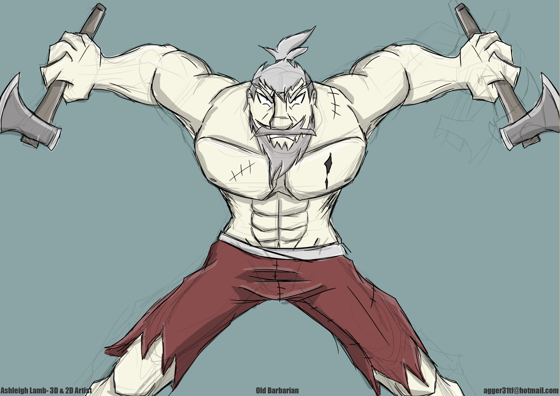 ArtStation - Old Barbarian
