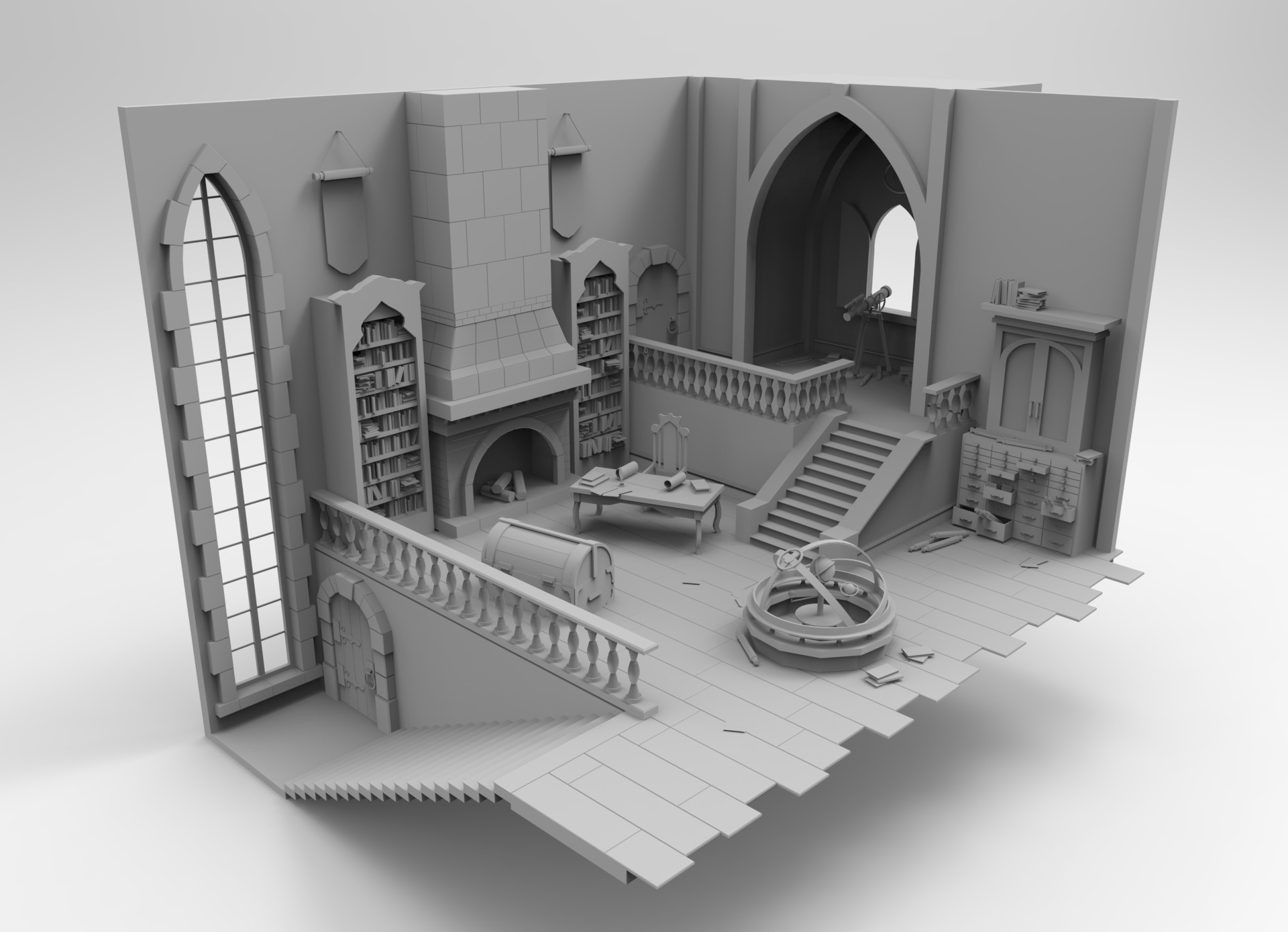 ArtStation - Wizard's study