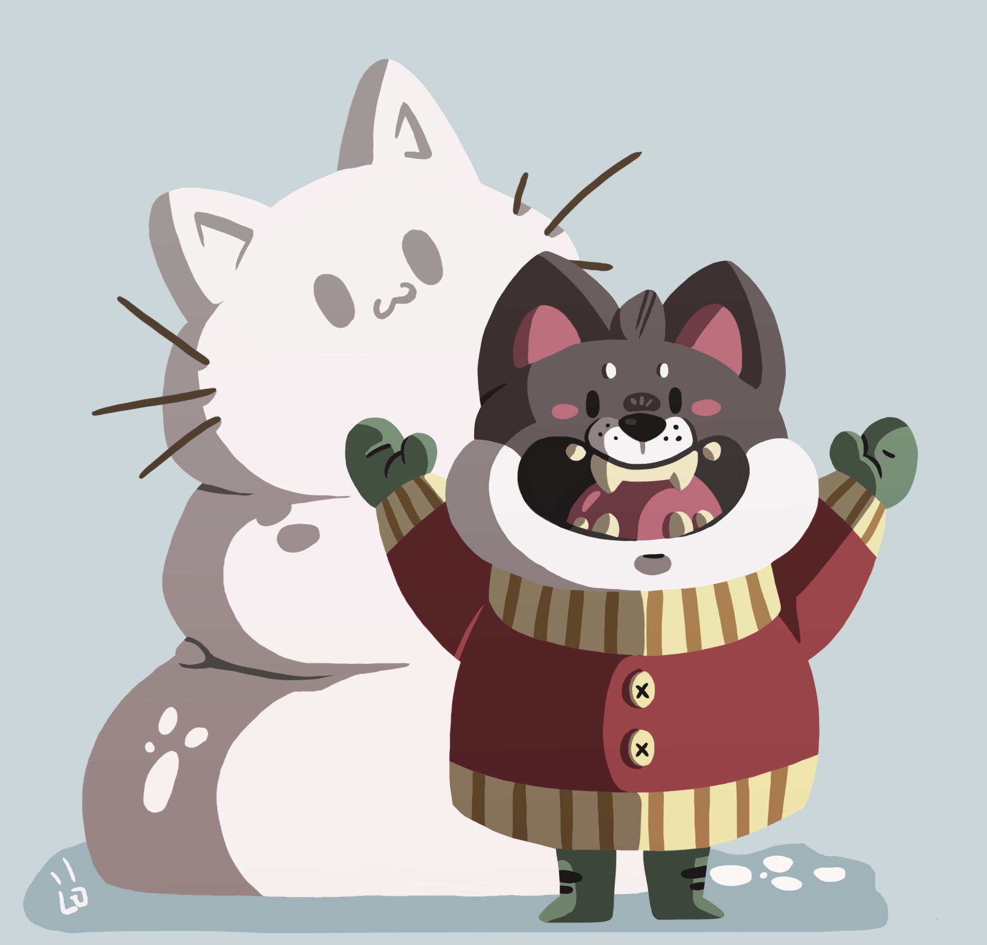 ArtStation - Snow cat