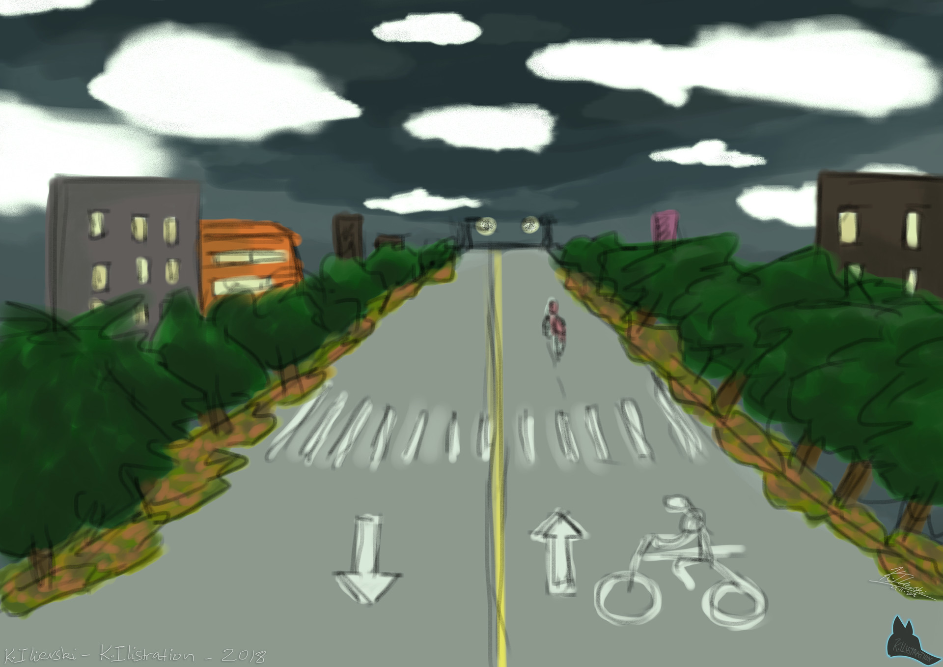 ArtStation - Cycle Path Concept Art
