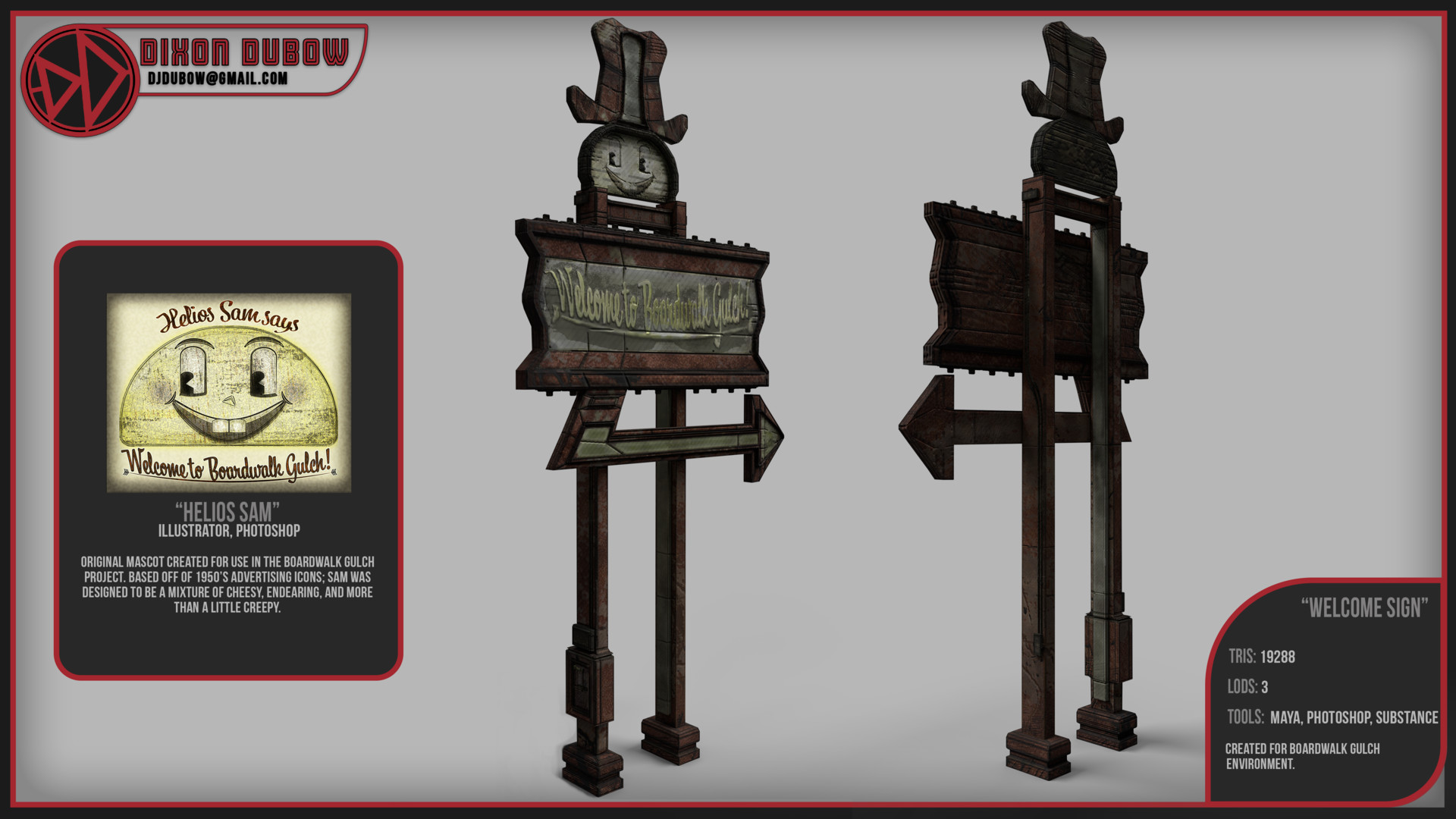 ArtStation - Boardwalk Gulch Entrance Sign