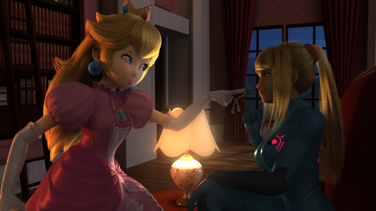Zero Suit Samus And Zelda And Peach