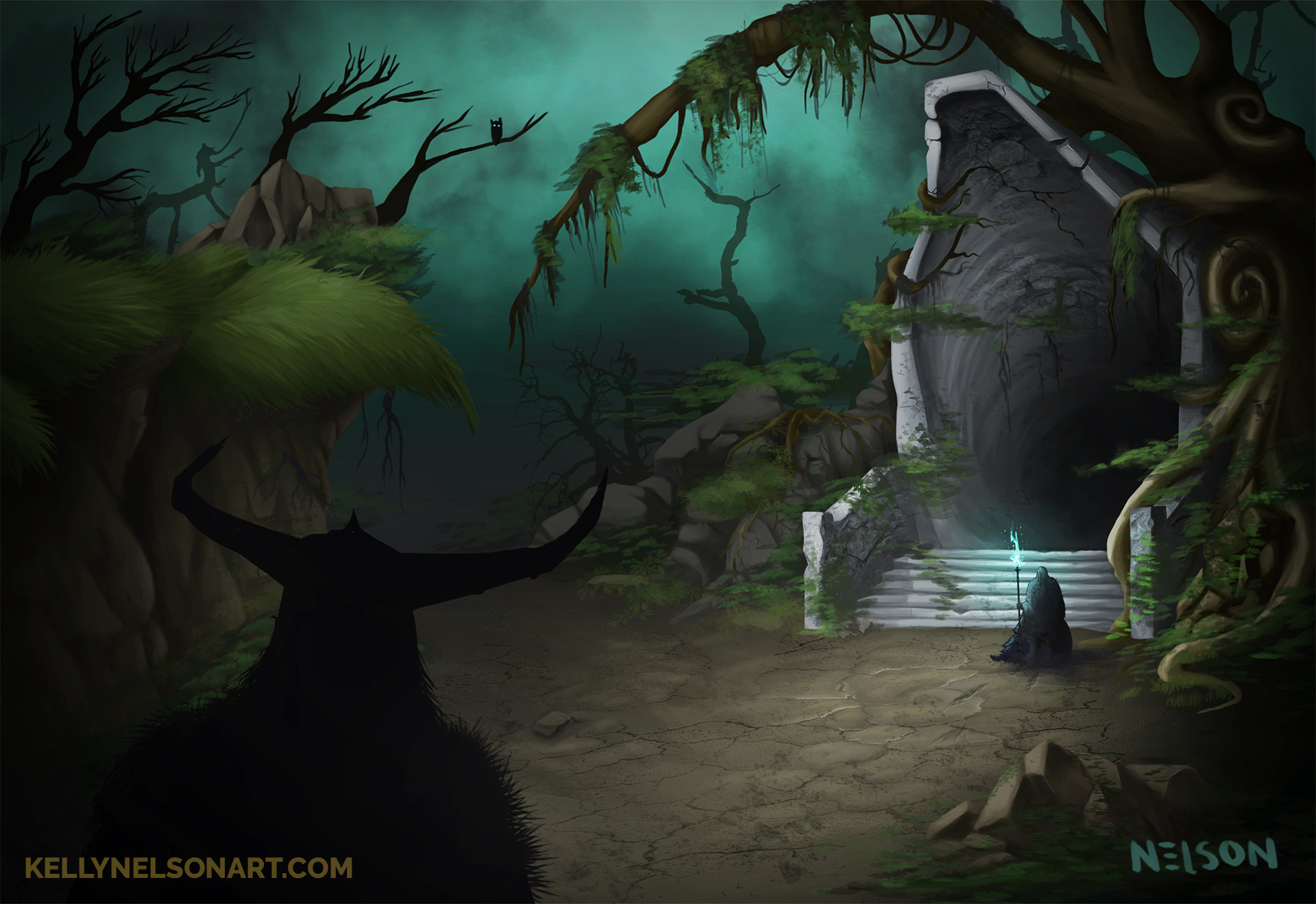 ArtStation - Confrontation at Helgrind Stronghold