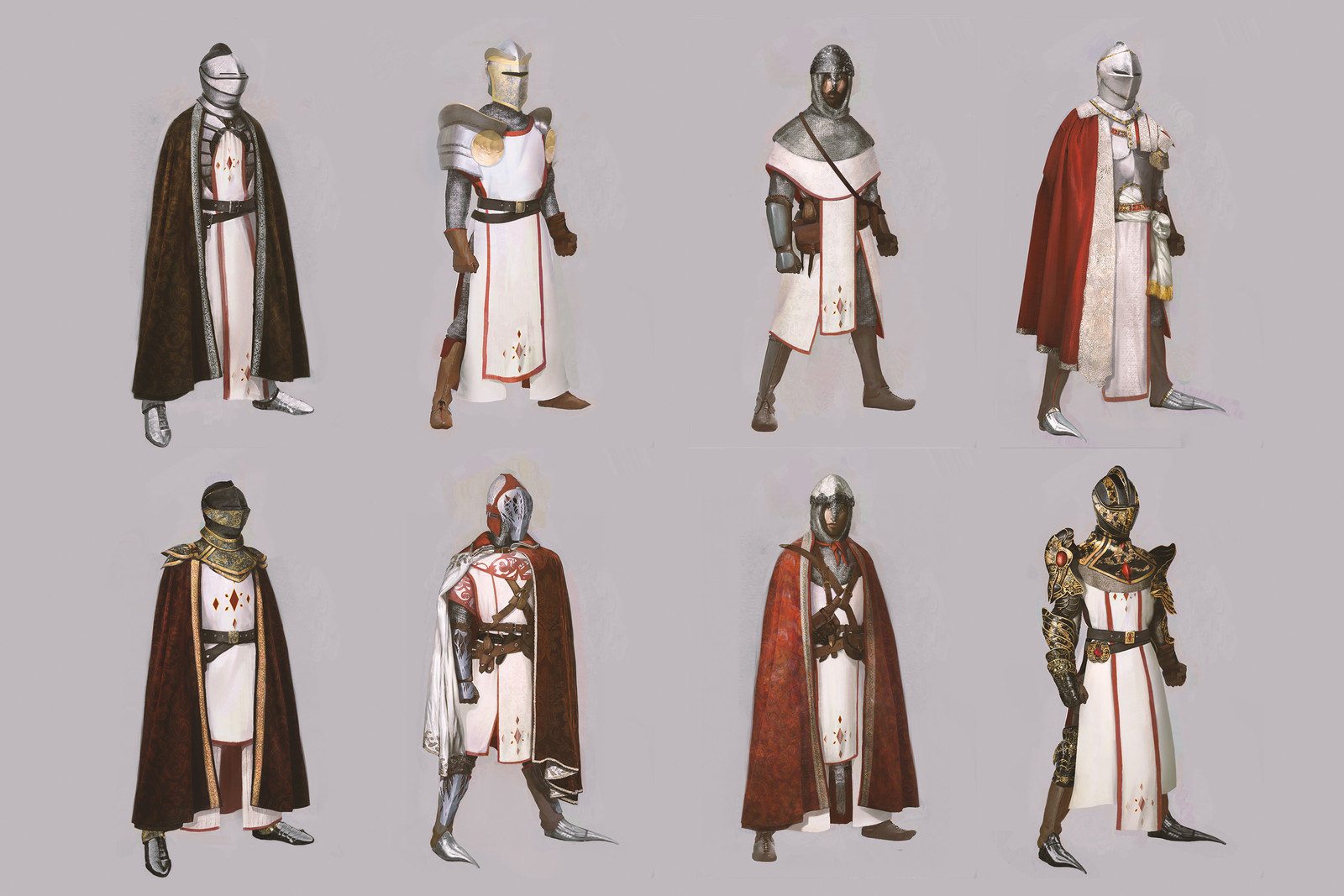 Alexandre Douanier - Crusader armor concept and sketches