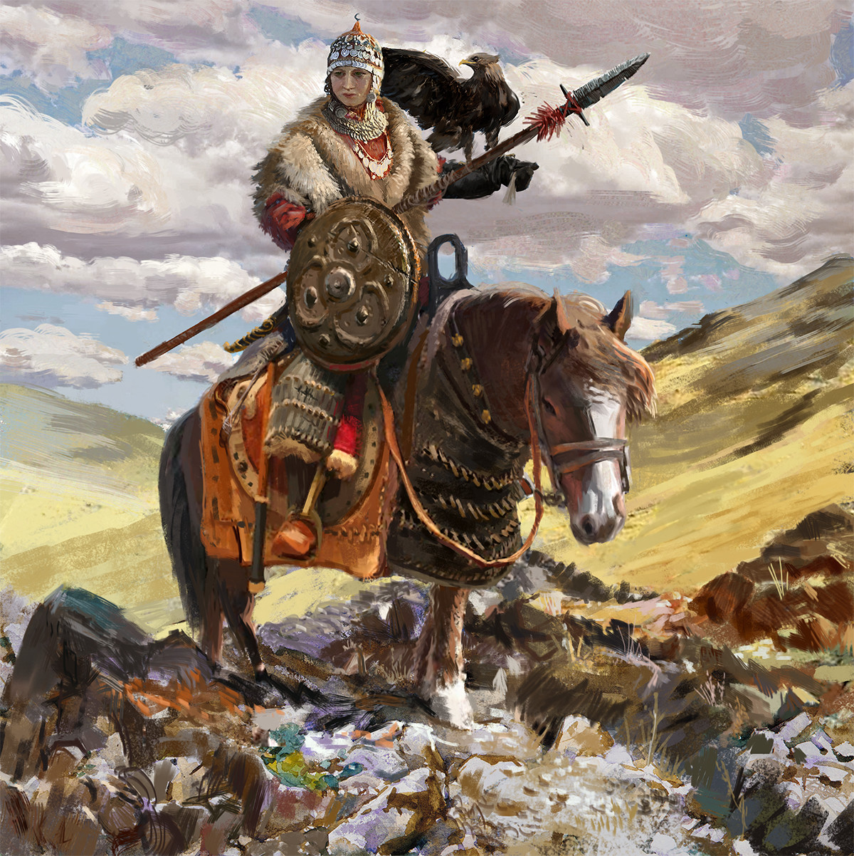 Tomyris by Veysel Kara : r/armoredwomen