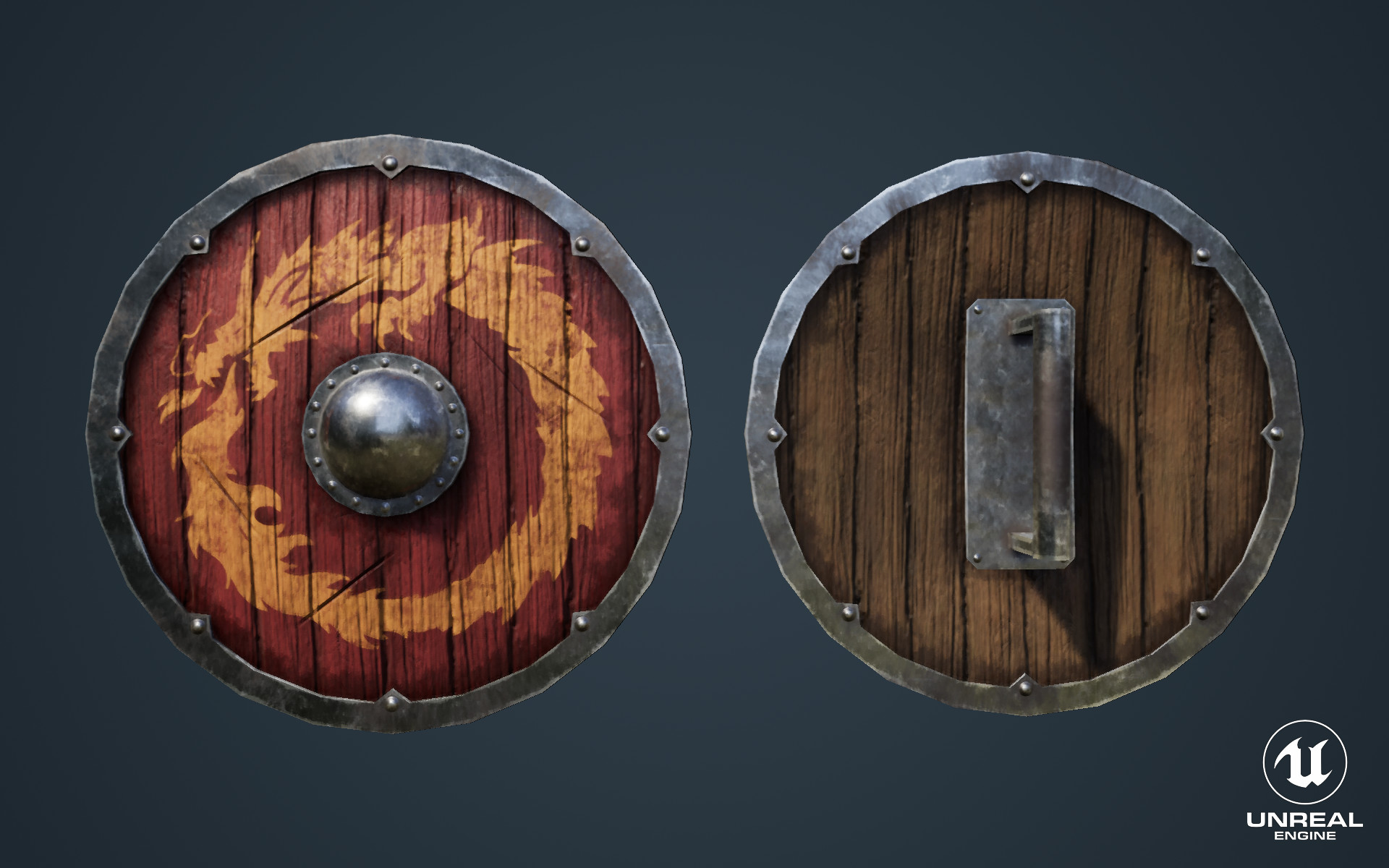 viking shield back