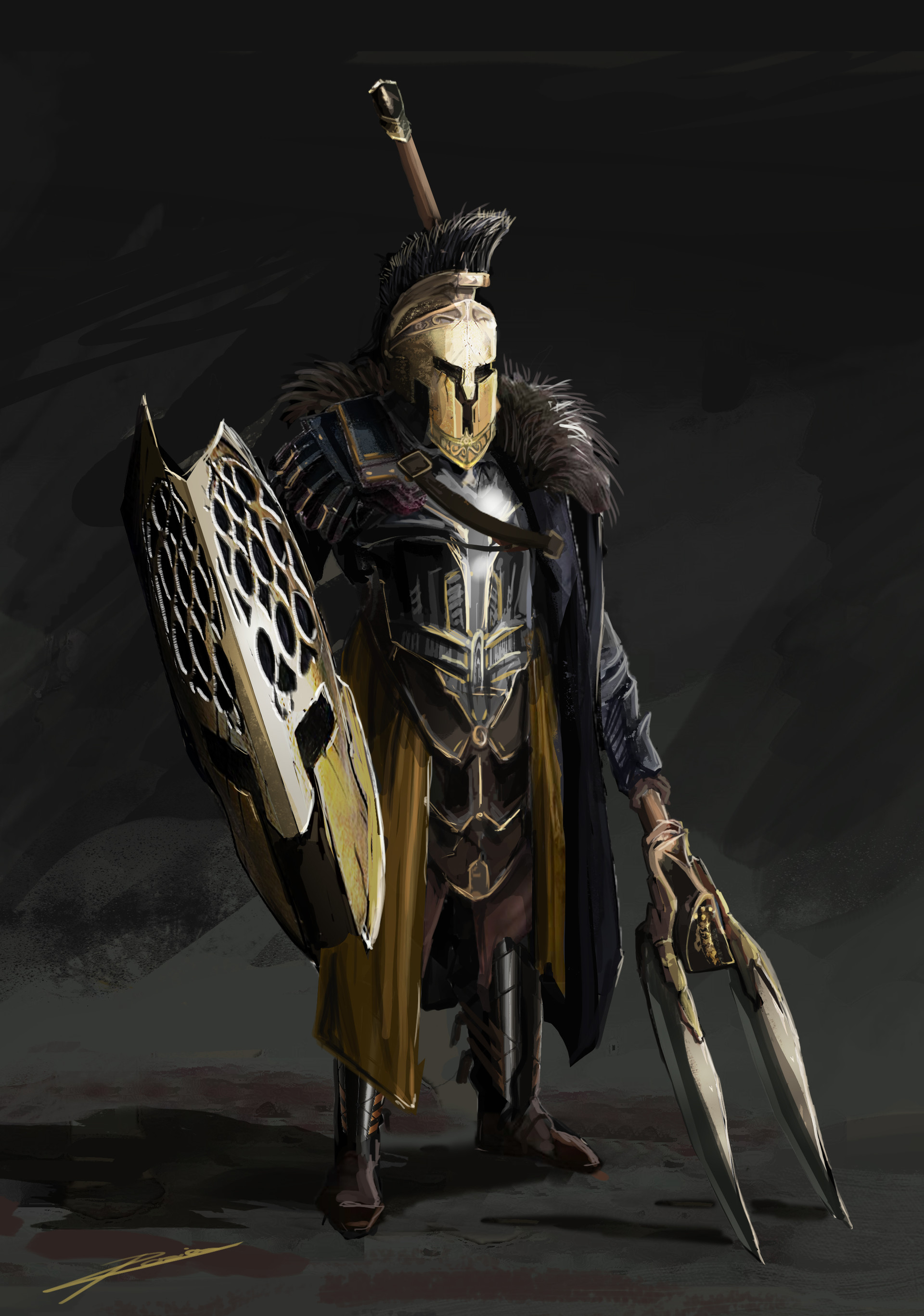 ArtStation - greek soldier