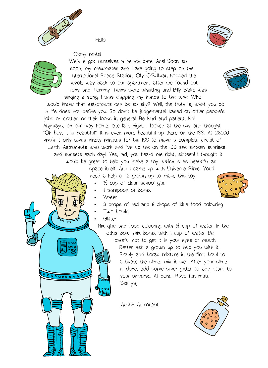 LEVVIKA - Illustrations for Children's Letter Series Austin