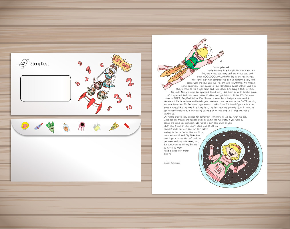 LEVVIKA - Illustrations for Children's Letter Series Austin