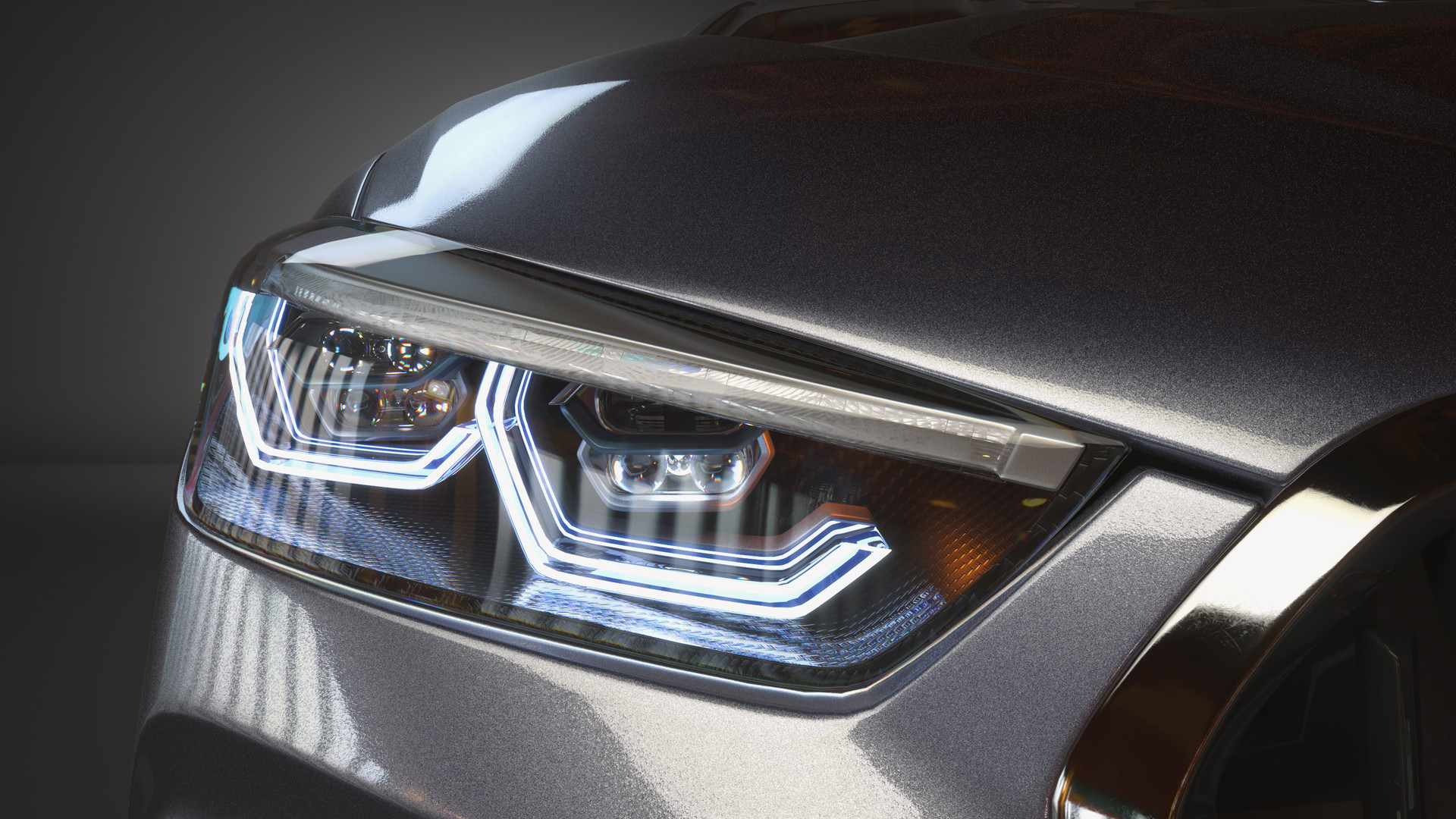 ArtStation - Bmw headlight detail