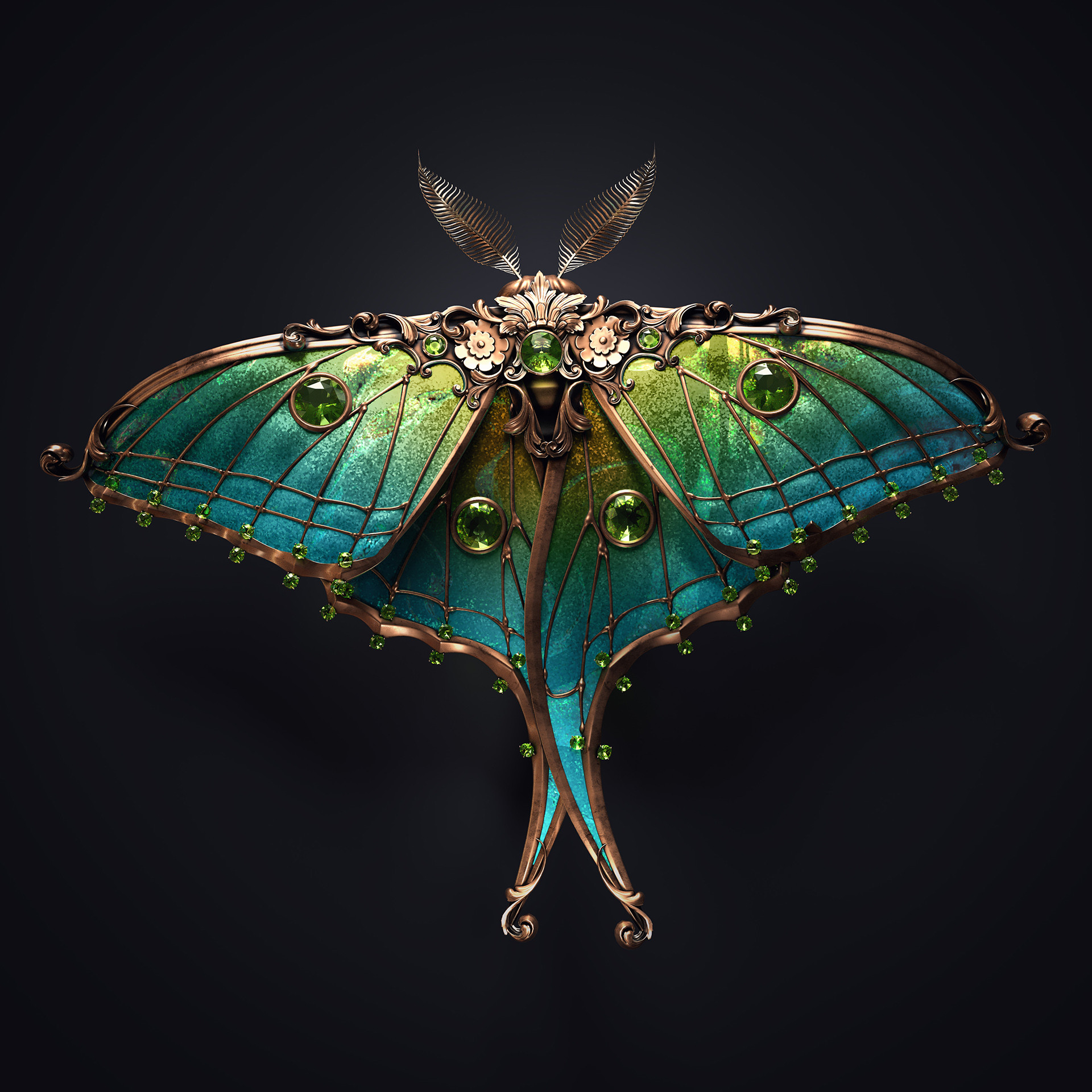 ArtStation - Jewel moth