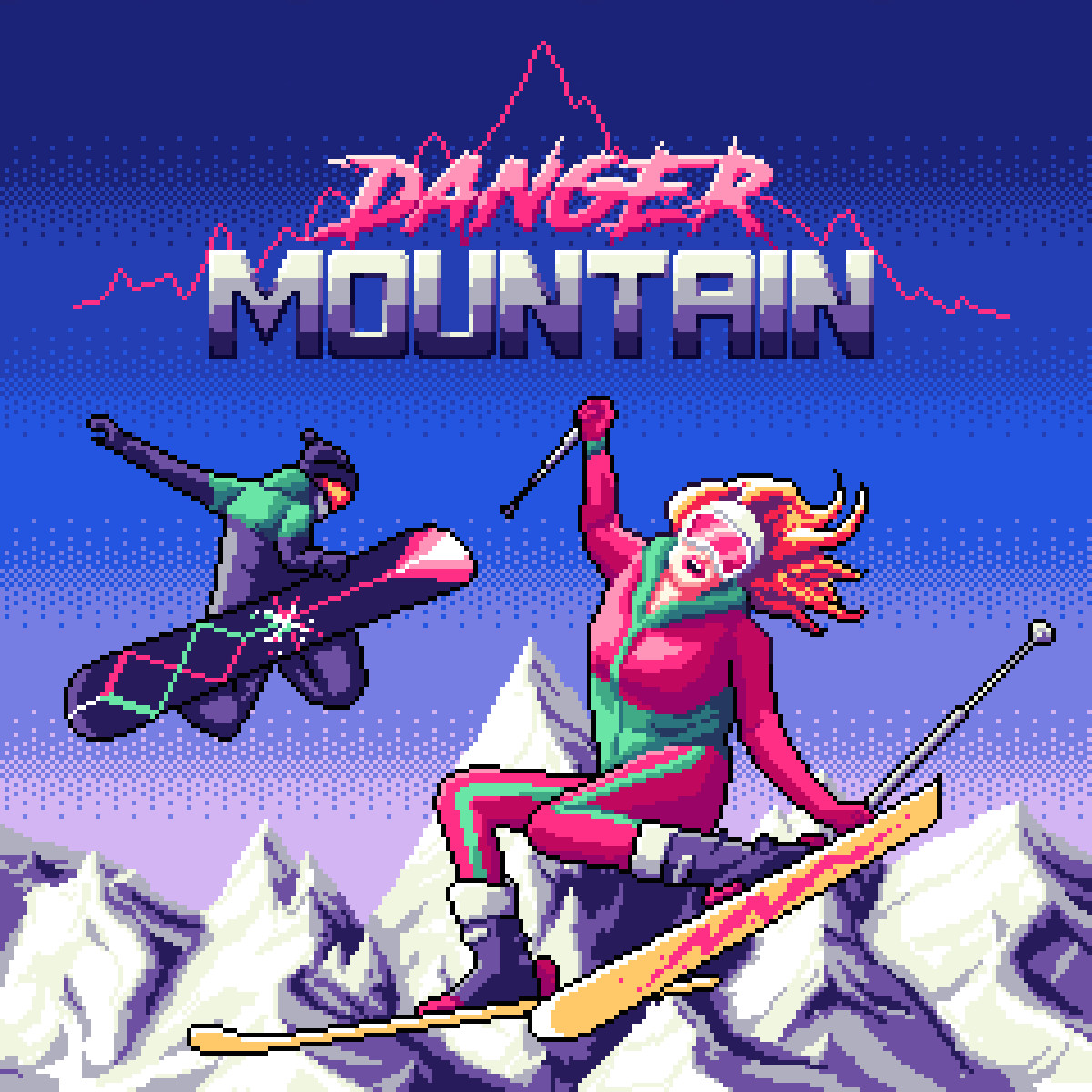ArtStation - Danger Mountain Pixel Art