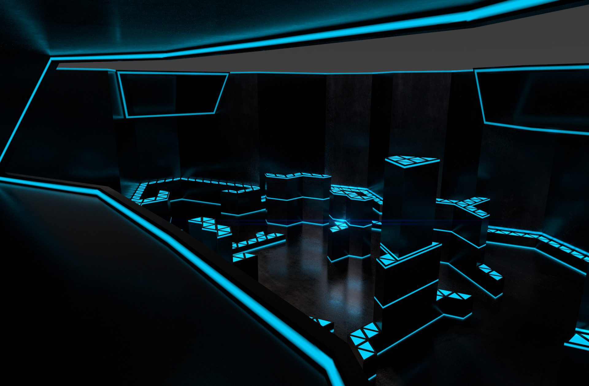 Jacques Fourie - TRON Arena Map (Low Poly)