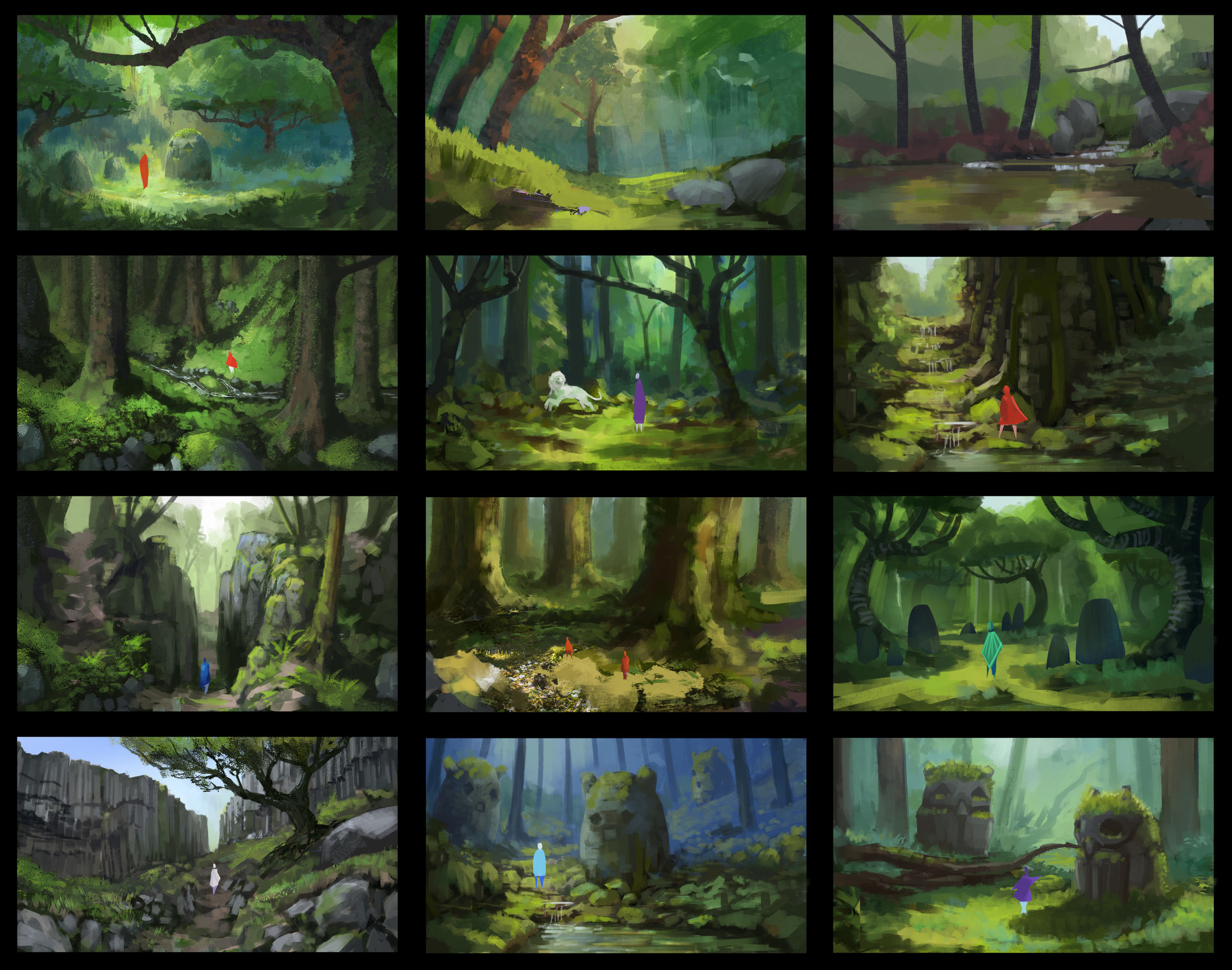 ArtStation - Enchated Forest Sketches