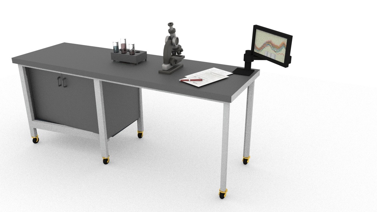 ArtStation - Bio lab Desk