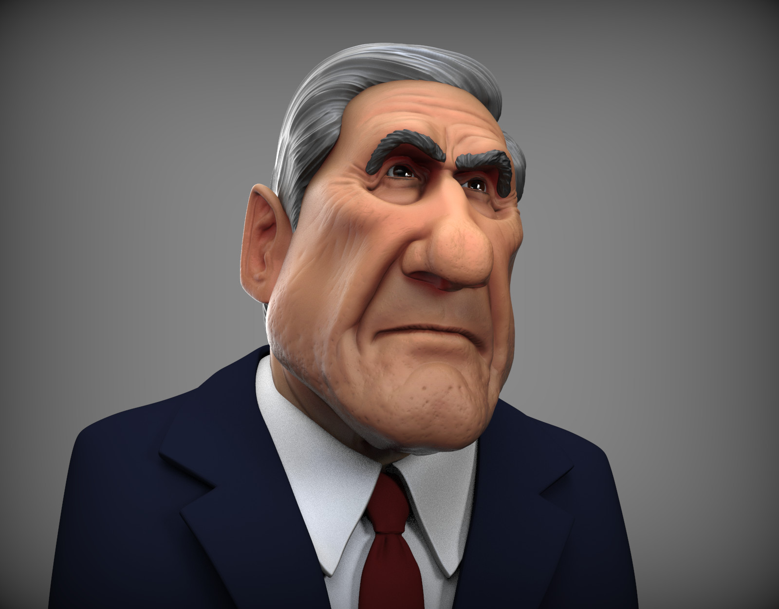 ArtStation - Robert Mueller Caricature Sculpt